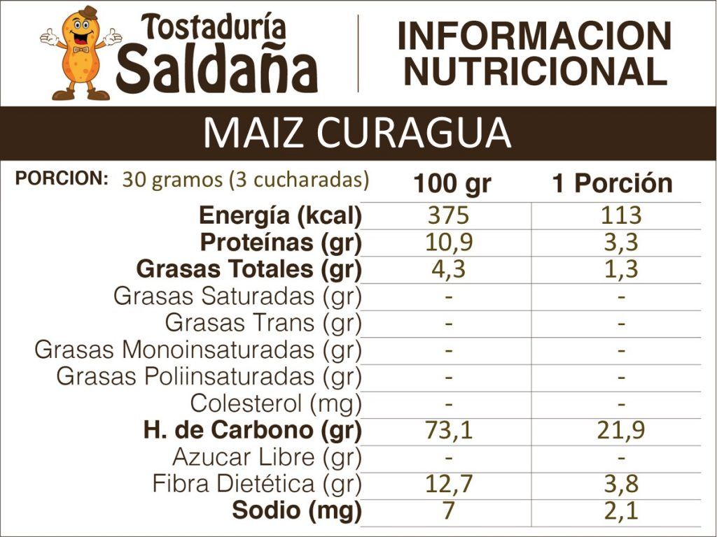 Maiz Curagua - Tostaduria Saldaña