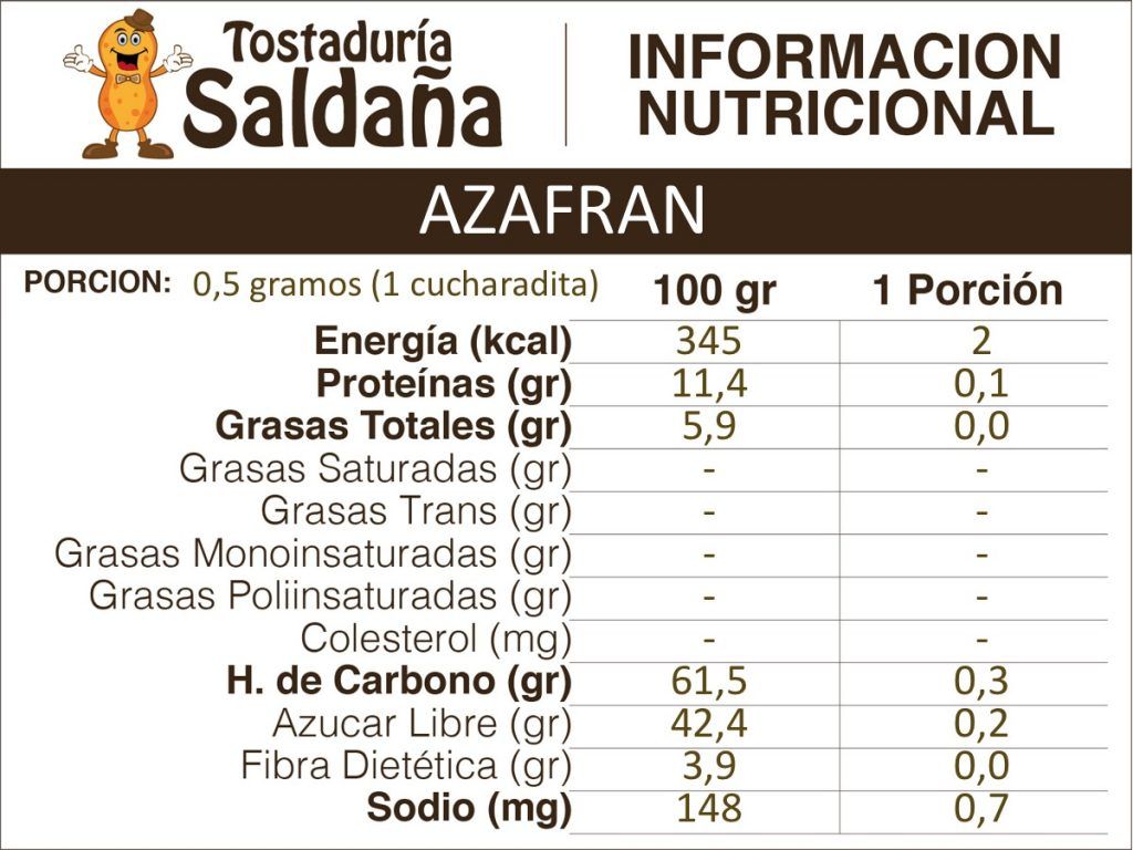 Azafrán - Tostaduria Saldaña