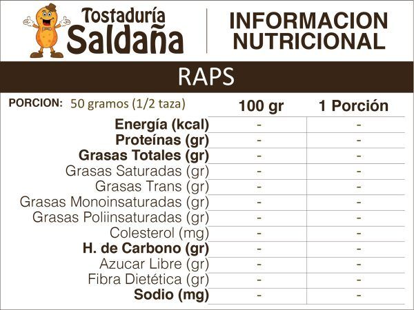 Raps - Tostaduria Saldaña